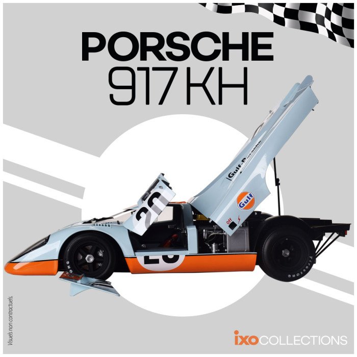 IXO 1/8 Auto-Modellbausatz Porsche 917 KH (1970) Team Gulf - www.auto ...