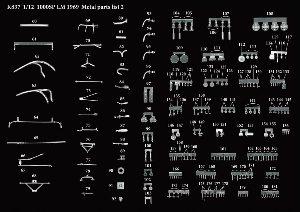 Model Factory Hiro 1/12 Automodellbausatz K837 Abarth 1000 SP LM 1969, 636,00