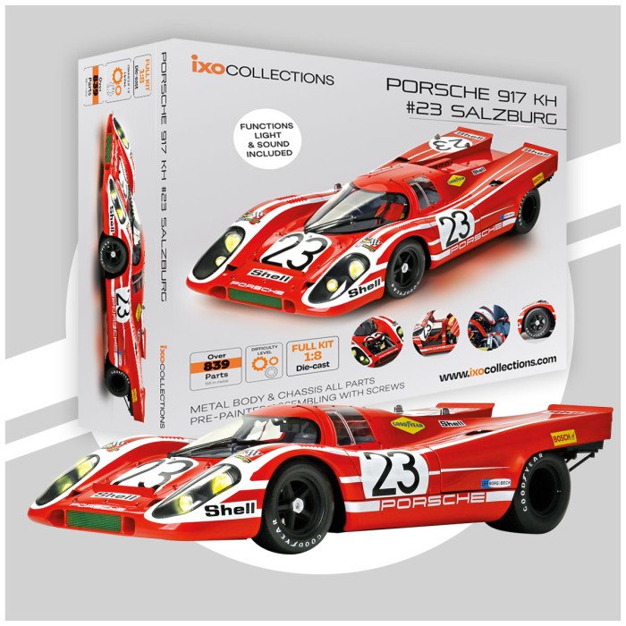 IXO 1/8 Auto-Modellbausatz Porsche 917 KH (1970) Team Salzburg - www ...