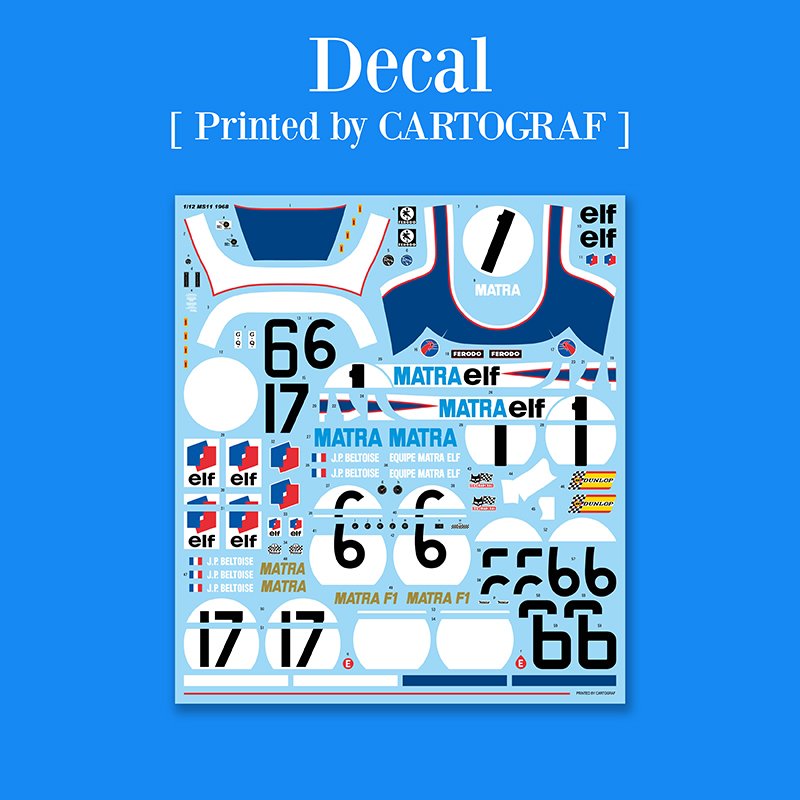 Model Factory Hiro 1/12 Automodellbausatz K845 Matra MS11 (1968) Vers, 679,00